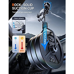 TORRAS Silicone Phone Mount for Car [Anti-Slip & Anti-Scratch] Cell Phone Holder Mount [Thick Case Friendly] Universal for Dashboard Air Vent Windshield iPhone 14 13 12 Pro Max Samsung Galaxy S22