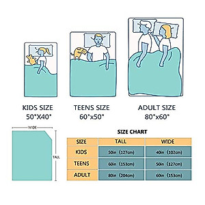 Peach Fruit Theme Throw Blanket Cozy Plush Flannel Fleece Soft Bed Blankets for Sofa Couch Bedroom 60"X50"