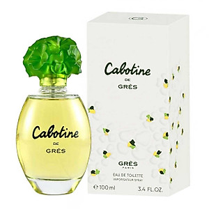 Gres Cabotine Women Eau De Toilette Spray, 3.4 Ounce, WHITE