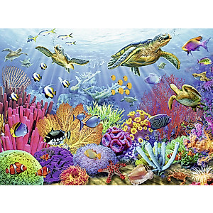 Ravensburger Tropical Waters Jigsaw Puzzle - 500 Unique Pieces, Precision-Cut | Vibrant, Glare-Free Imagery | Ideal for Relaxation or Group Activity | FSC-Certified Materials