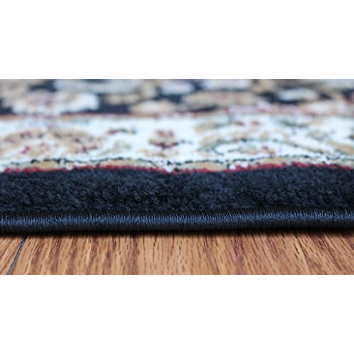 Bellagio Traditional Area Rug Runner 32 Inch X 15 Feet 10 Inch Black 401