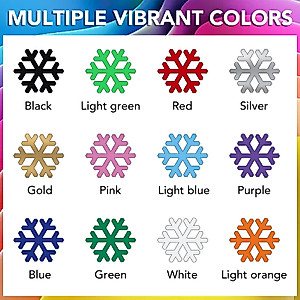 FURWEY Permanent Vinyl for Cricut-12 Pack 12 Inch by 5 Feet Permanent Vinyl Rolls, Adhesive Vinyl for Cutting Machines, Signs, Scrapbooking, Craft, Die Cutters