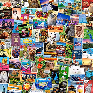 POSTCARD SET of 50 cards. Post card variety pack of random assortment of 50 mixed postcards. Made in USA.