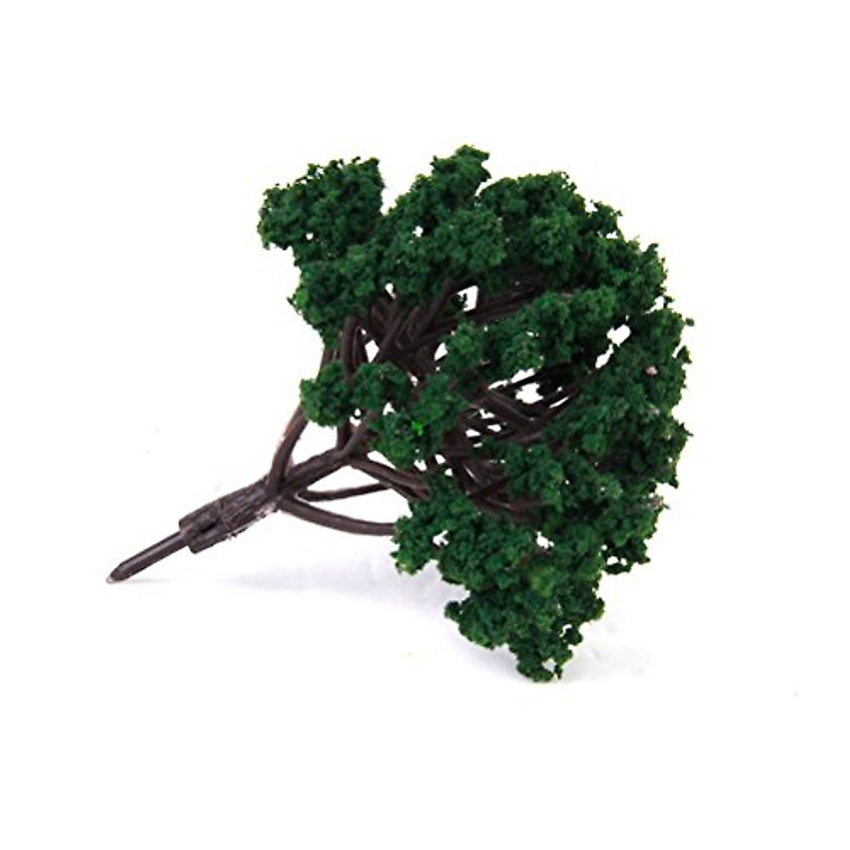 WINOMO Model Scenery Landscape Trees Scale Trees Diorama Models Model Train Scenery Architecture Trees, Model Railroad Scenery 20pcs 3CM-8CM (Dark Green)