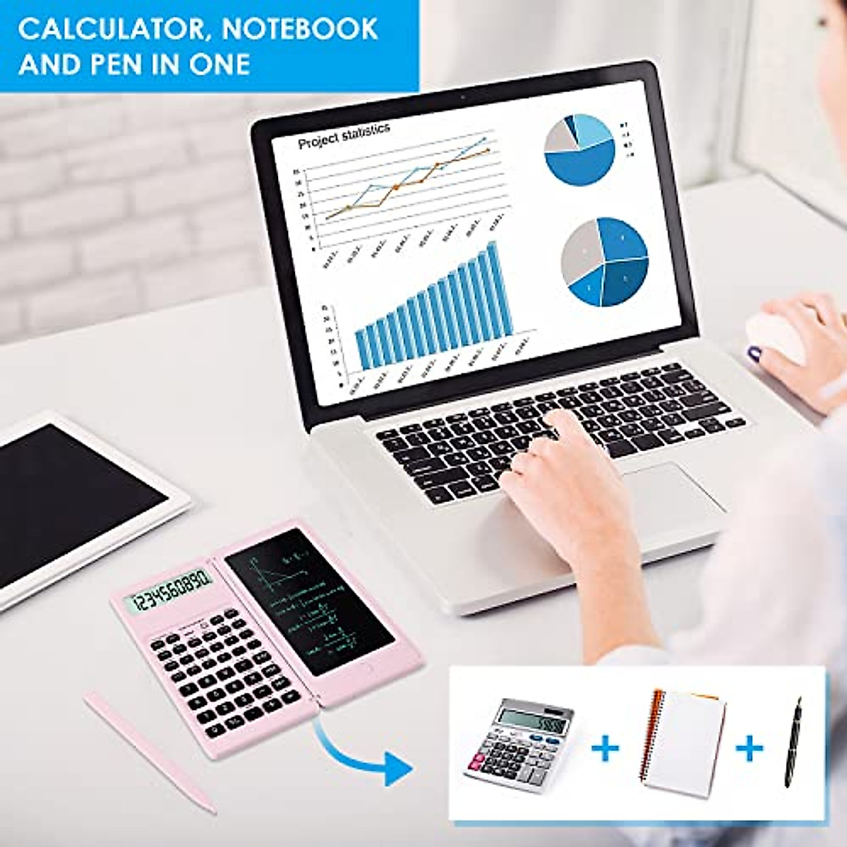 Scientific Calculators,IPepul Multi-functional Pink Kawaii Calculator with Algebra, Trigonometry, and Calculus, Suitable for Students, Teachers, &Business Professionals, lead for School supplies（Pink）