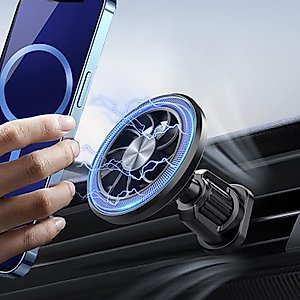 Magnetic Phone Holder for Car [20 Powerful Magnets], Hands-Free Magsafe Car Mount for Air Vent, Cell Phone Vehicle Mount, Mobile Stand for Car, Fit for iPhone All Phone Smartphone