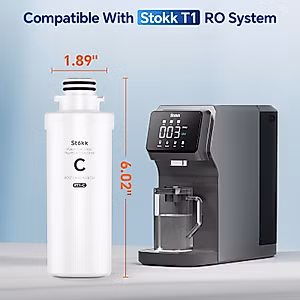 RT1-C Filter, Replacement for T1 Countertop Reverse Osmosis Water Filter, 6-12 Month Lifetime