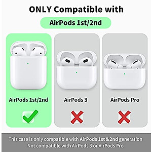 MOLOVA Bling Case for Airpods 1&2 Case,Hard Cover Glitter Rose Gold Luxury Leather with Gold-Plated Frame Shock Proof Cover with Keychain（Rose Gold）