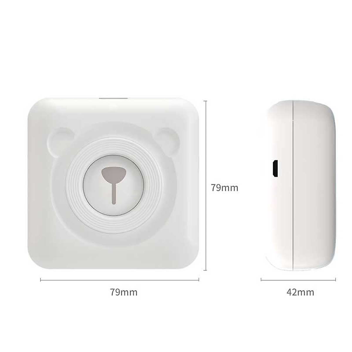 XWWDP Portable Bluetooth 4.0 Thermal Photo Printer Wireless Inkless Mini Pocket Label Notes Printer Papers