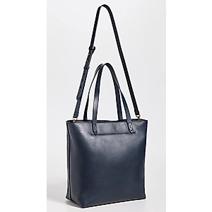 Madewell Women's The Zip-Top Medium Transport Tote, Dark Baltic, Blue, One Size