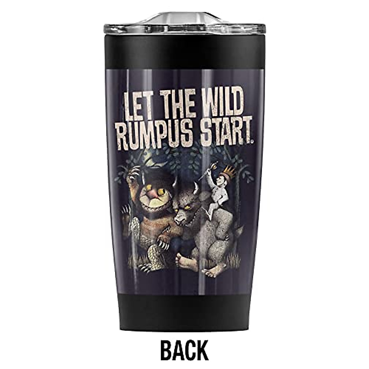 Where The Wild Things Are Wild Rumpus Stainless Steel Tumbler 20 oz Coffee Travel Mug/Cup, Vacuum Insulated & Double Wall with Leakproof Sliding Lid | Great for Hot Drinks and Cold Beverages