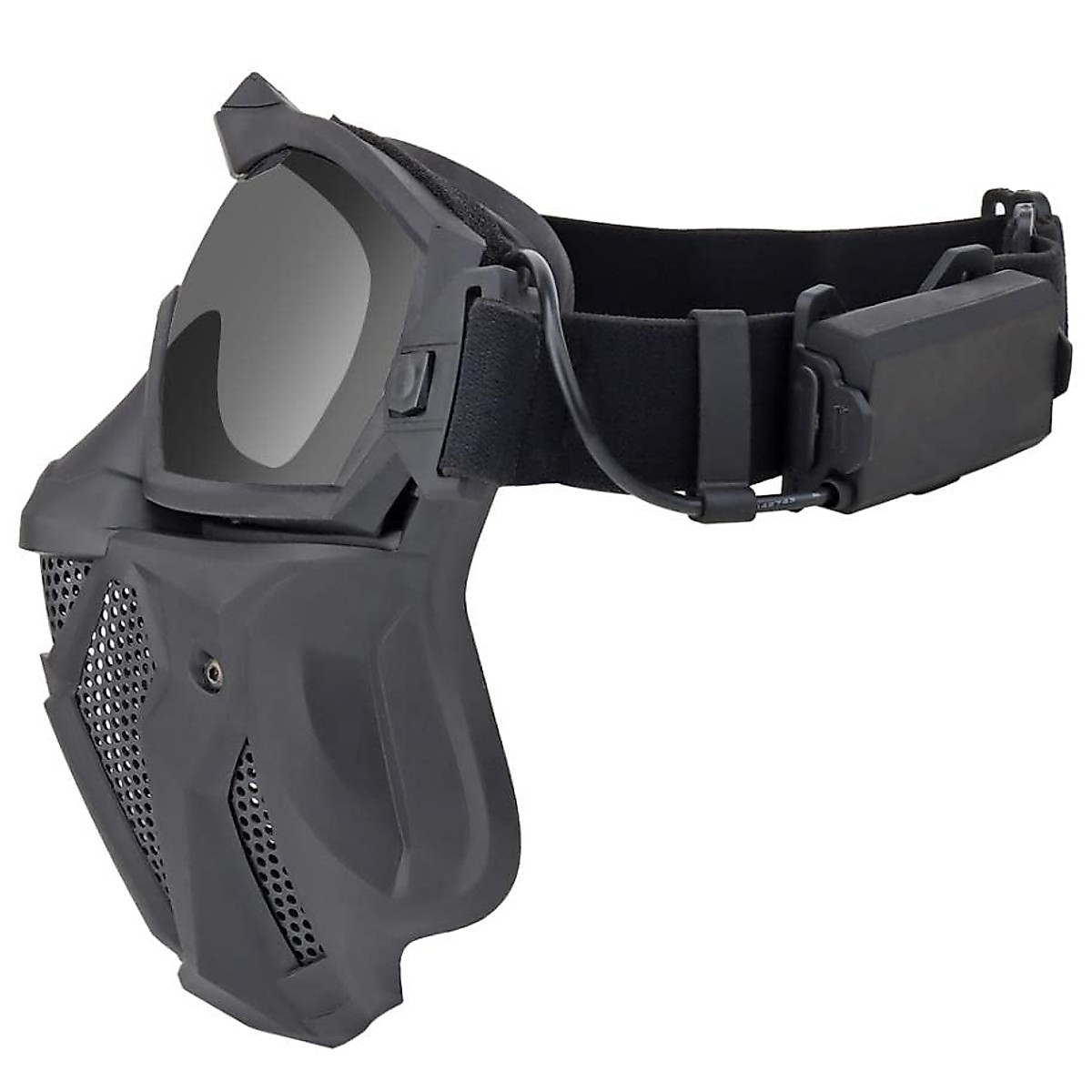 JFFCESTORE Skull Full Mask and Tactical MICH 2000 Style ACH Helmet Combined for Airsoft Paintball CS Game (Mich +Mask)