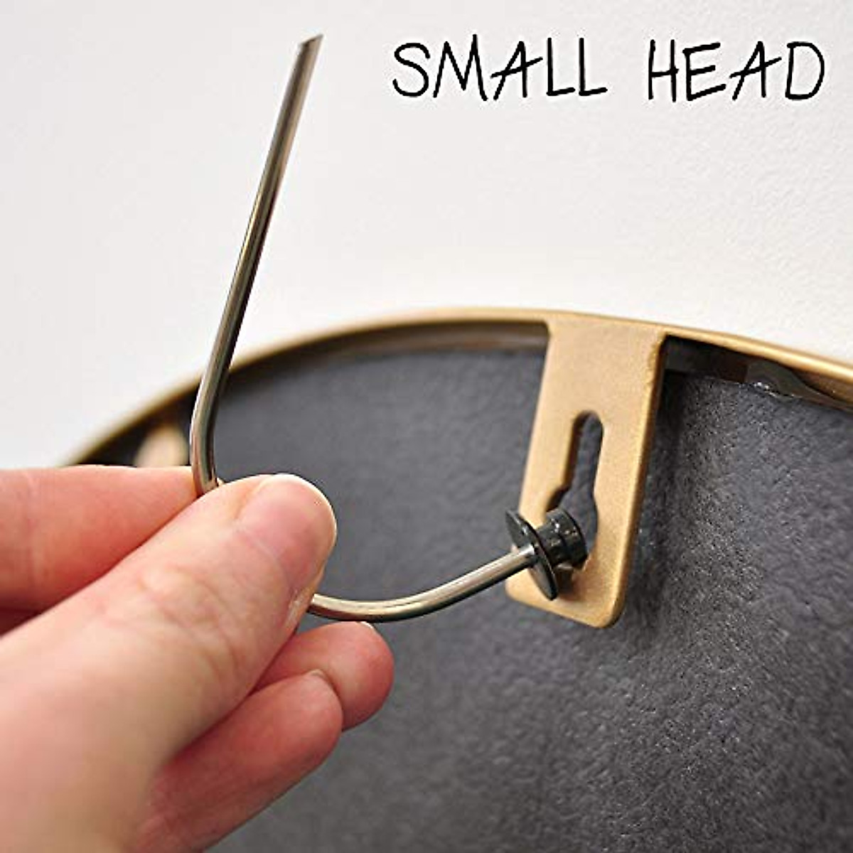 Under the Roof Decorating 100155 Picture Hangers, Small Head, Black, 14 Piece