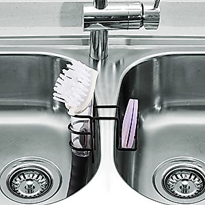 Dish Wand Holder Sink Brush Holder Dish Brush Holder Dish Scrubber Holder for Kitchen Sink (2 Pieces)