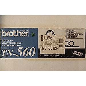 Brother TN560 High-Yield Toner Cartridge, Black - in Retail Packaging
