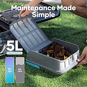 AIPER Solar Pool Skimmer Pool Surface Cleaning Robot with APP Support, Solar Powered and DC Charging for Continuous Cleaning, Pool Temperature Monitor