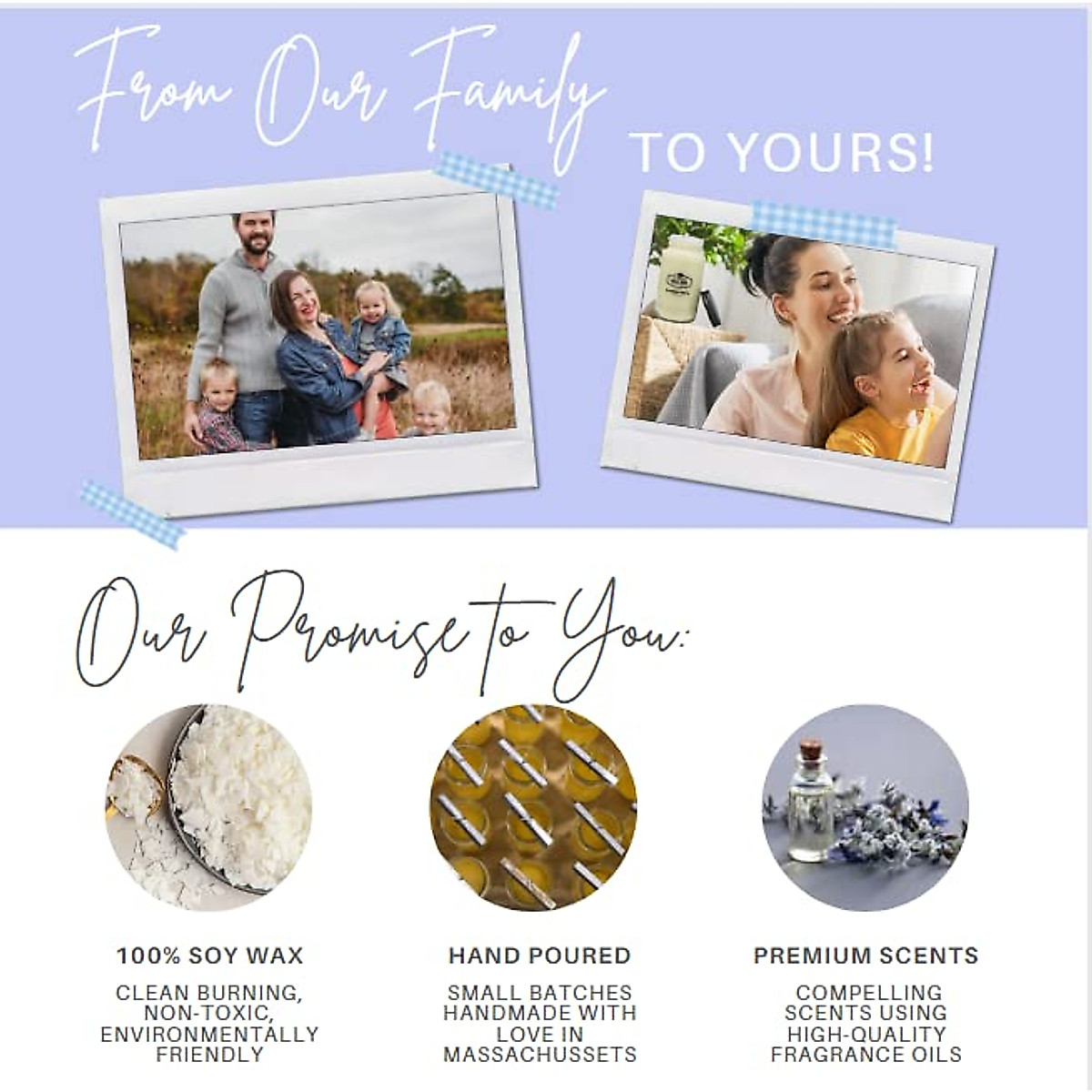 Nika's Home Fresh Cut Flowers Soy Candle 12oz Mason Jar Non-Toxic White Soy Handmade, Long Burning 50-60 Hours Highly Scented All Natural, Clean Burning Candle Gift Décor