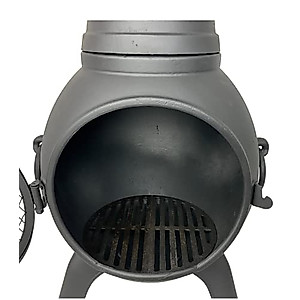 The Blue Rooster Chiminea and Fire Pit Grate - 2 Piece - 12"
