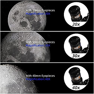 Artenjoyfine Telescope for Kids with Tripod and Finder Scope,20X 30X 40X Magnification,Portable Astronomical Landscape Telescope for Beginners and Children's Toys.