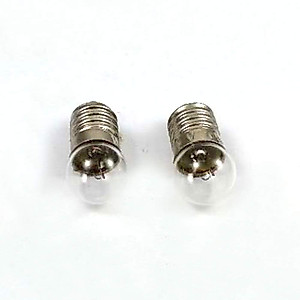 10x E10 6V / 0.5A 3W Light Bulb Miniature Screw Base Lamp Flashlight Torch Experiment Work Light (Box of 10)