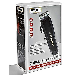 Wahl Professional - Cordless Designer Clipper with 90+ Minute Run Time Cord Cordless Convenience for Professional Barbers and Stylists - Model 8591