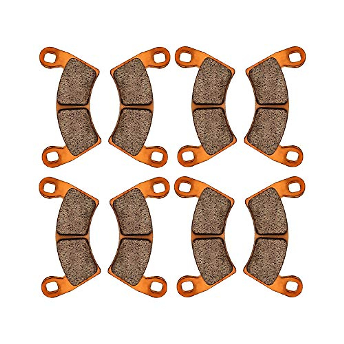 Zinger Brake Pads for Polaris RZR XP 1000 EPS 2022 2021 2020 2019 2018 2017 2016 2015 2014 & 2014-2021 RZR 1000 XP 4 Except Premium Edition,4 Set Front and Rear Sintered Copper Brake Pads