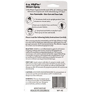 Wildfire 18% Pepper Spray 4 OZ Stream