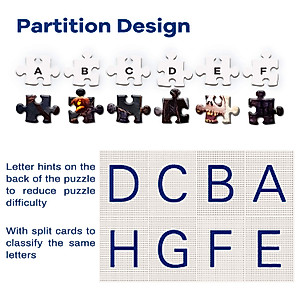 Jigsaw Puzzle 1000 Piece Wooden Puzzle Halloween Picture Family Decorations, Unique Birthday Present Suitable for Teenagers and Adults