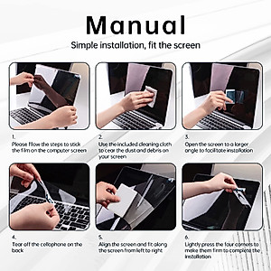 【2 Pack】 15.6 Inch Laptop Screen Protector Eye Protector Anti Blue Light Anti Glare Filter, Compatible with HP/Dell/Sony/Asus/Samsung/Lenovo/Acer/MSI/LG/Razer Blade 15.6” (Aspect Ratio 16:9) Laptop