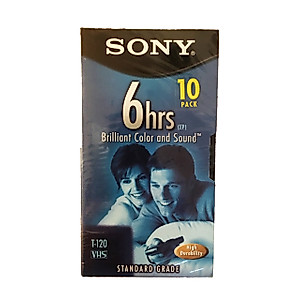 Sony VHS Tapes (10T-120VL) (10T120VL)