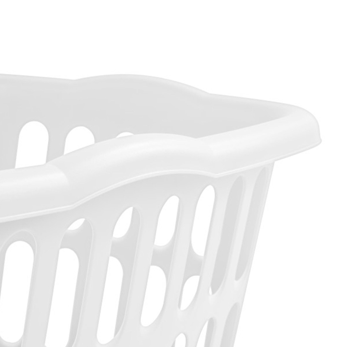 Sterilite 12458012 1.5 Bushel/53 Liter Rectangular Laundry Basket, White (Pack of 12)