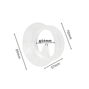 watchget Moka Pot Dosing Funnel, 54mm Stovetop Espresso Coffee Maker Distribution Tool Italian Coffee Maker Dosing Ring For Moka Express 3 Cups, Transparent