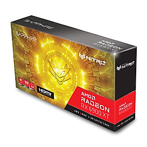Sapphire Technology 11308-01-20G Nitro+ AMD Radeon RX 6900 XT PCIe 4.0 Gaming Graphics Card with 16GB GDDR6 (Renewed)