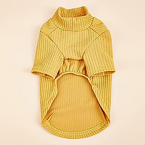 Howstar Dog Cosplay Clothes Christmas Costumes for Pets Puppy T Shirt Comfy Soft Tops Doggie Party Shirt Small Dogs Apparels Yellow Small