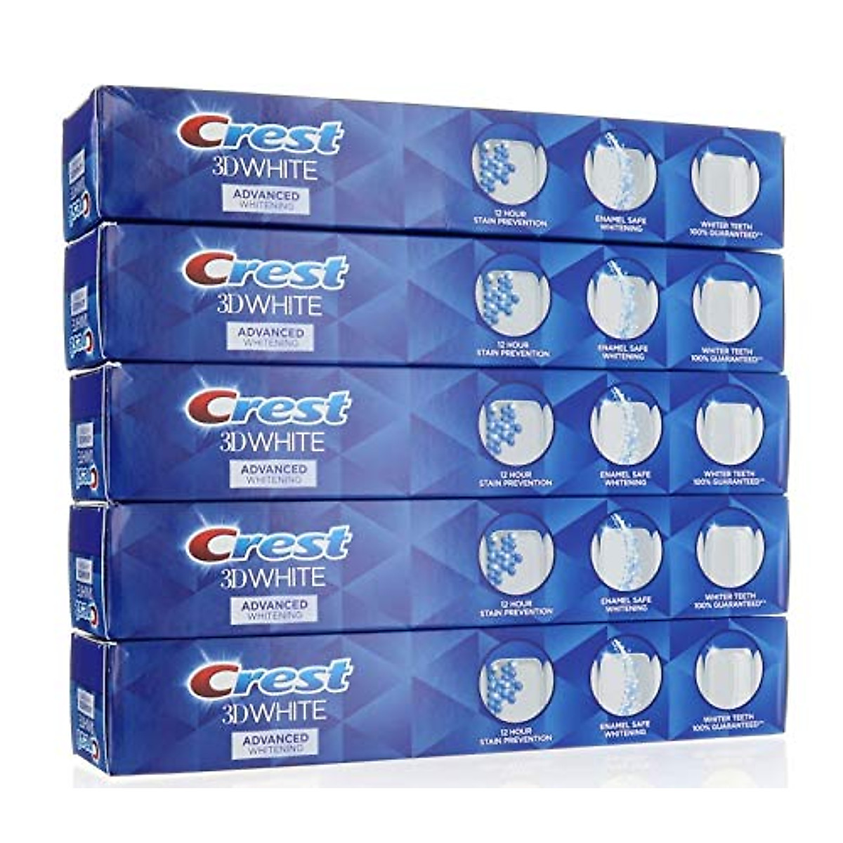Crest 3D White Advanced Whitening Fluoride Toothpaste