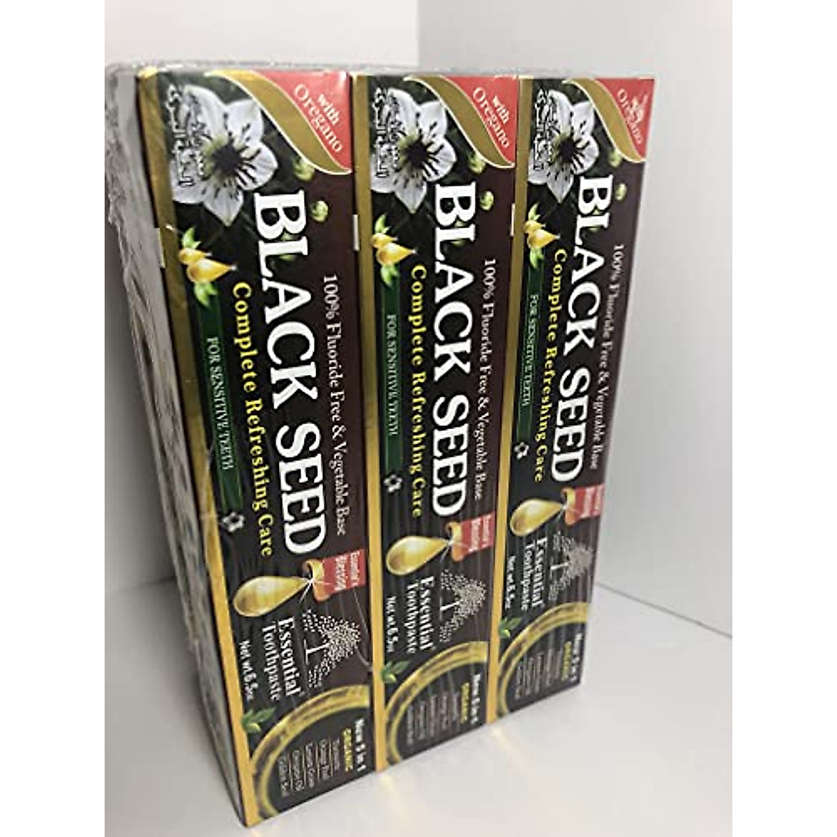 Essential Palace Organic Black Seed Toothpaste 100% Fluoride Free & Vegetable Base (6 Pack) 6.5oz