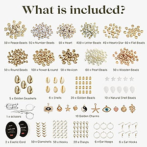 10500+ pcs Clay Beads for Bracelets Making Kit - Heishi Beads Kit for Jewelry Making - Polymer Clay Beads Bracelet Making Kit for Girls and Adults - Clay Bead Kit - Preppy Bracelet Maker Kit