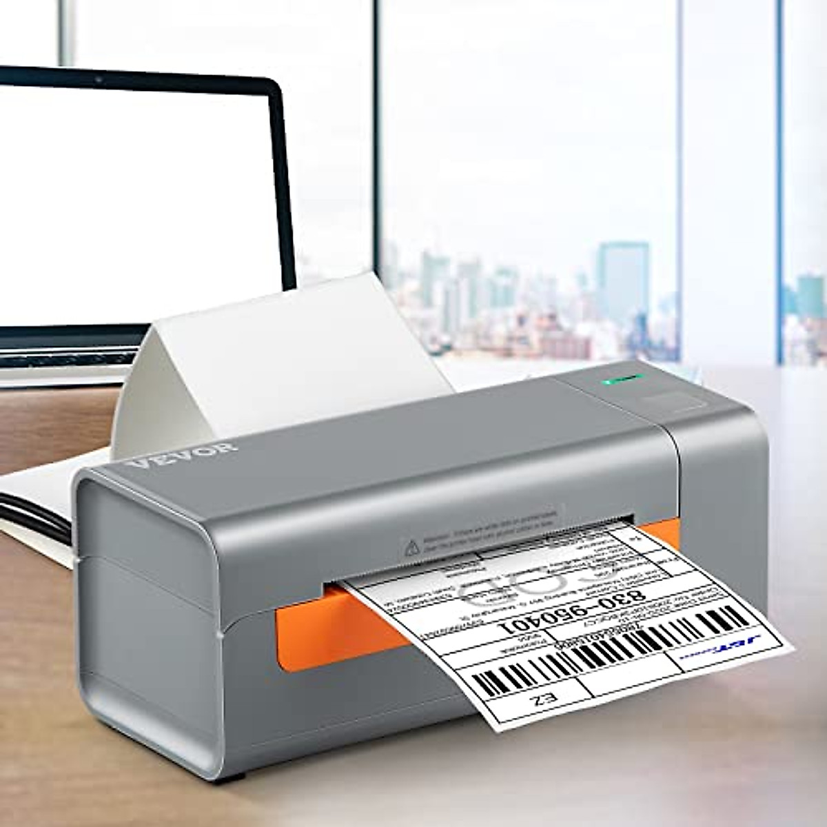 VEVOR Thermal Label Printer, 4x6 Label Printer for Width of 1.57" - 4.25" Labels, w/Auto Label Recognition & Japanese Rohm Printer Head, Compatible w/USPS, Amazon, Ebay, Etsy, UPS etc