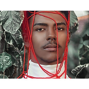 EASYGNAL Nose Hoop Ring Magnetic Septum Clip On Horseshoe Stainless Steel Faux Fake Non-Pierced