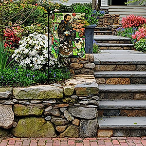 Dicksons St. Francis with Beloved Animals Artistic Fields Polyester Small Garden Flag