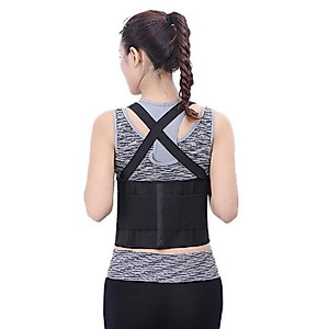 LSRRYD Lumbar Support Belt Portable Adjustable Elastic Back Waist Support Lumbar Brace Belt for Pain Relief and Injury Prevention for Men and Women (Size : M)