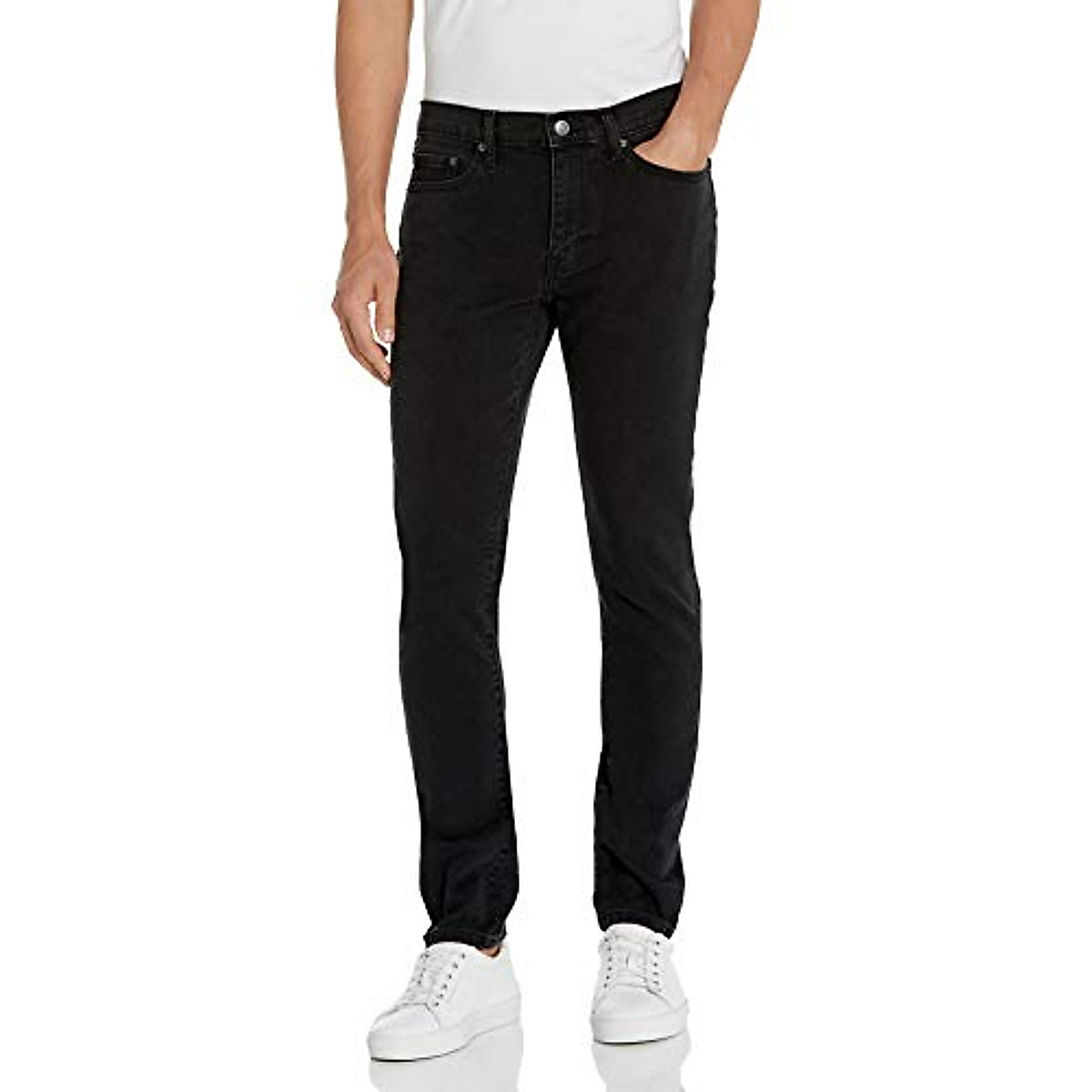 Amazon Essentials Men's Skinny-Fit Stretch Jean, Washed Black, 40W x 34L