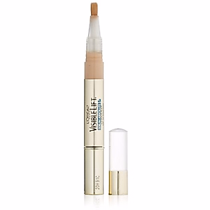 L'Oréal Paris Makeup Visible Lift Serum Absolute Concealer, illuminates and conceals for smoother, brighter, even skin, light hydrating formula won't settle into lines or wrinkles, Fair, 0.05 fl. oz.