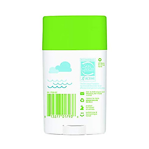Babyganics SPF 50 Travel Size Kids Sunscreen Stick UVA UVB Protection | Water & Sweat Resistant |Non Allergenic, 1.6oz (Pack of 2)