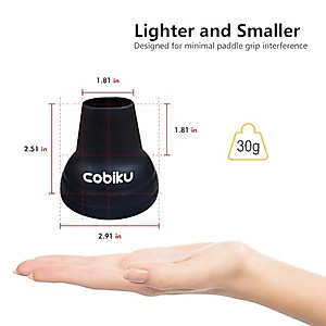 COBIKU Pickleball Ball Retriever Picker Upper, Fits All Standard Pickleball Paddles, Easily Pickup Pickleballs Without Beding Over - Black, 4Pack