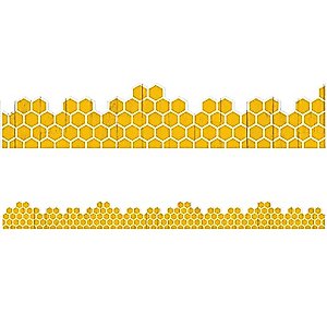 Eureka The Hive Honeycomb Extra Wide Deco Trim, 37 Feet