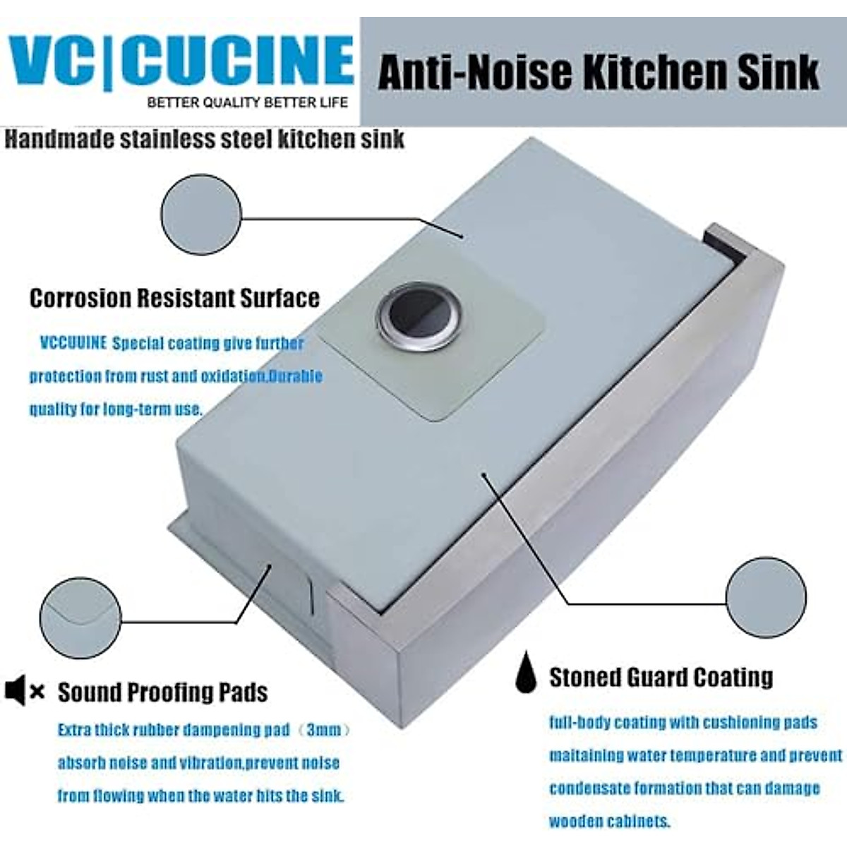VCCUCINE Farmhouse Sink, 30 Inch Stainless Steel Farmhouse Kitchen Sink, Undermount Drop in Single Bowl Basin Apron Sink, Brushed Nickel Farm Sink With Dish And Drain Assembly