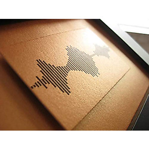 I Love You Soundwave Art, Bronze Visible Voice Gift for 8th Wedding Anniversary, Valentines Day Gift for her or him, Husband Gifts from Wife, Mother's Day Gift