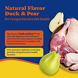 YoYoBay Calming Chews for Dogs - Dog Calming Chews for Anxiety Relief, Separation Aid, Travel, Thunderstorms - 180 Soft Chews, Duck & Pear Flavor - with Valerian Root, Melatonin, Hemp Oil