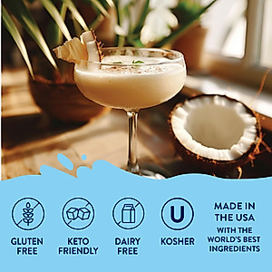 Jordan's Skinny Mixes Sugar Free Syrup, Coconut Flavor, Fruit Flavored Water Enhancer, Drink Mix for Ice Tea, Lemonade & More, Zero Calorie Flavoring, Keto Friendly, 25.4 Fl Oz, 1 Pack